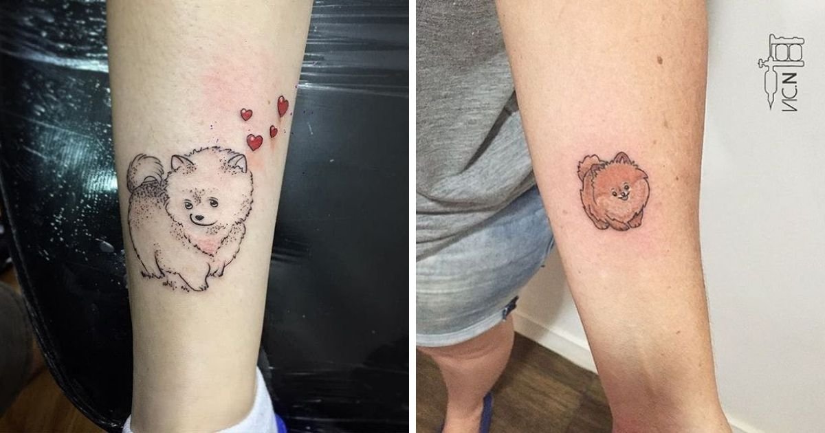 Top 25+ Pomeranian Tattoos of All Time - The Paws